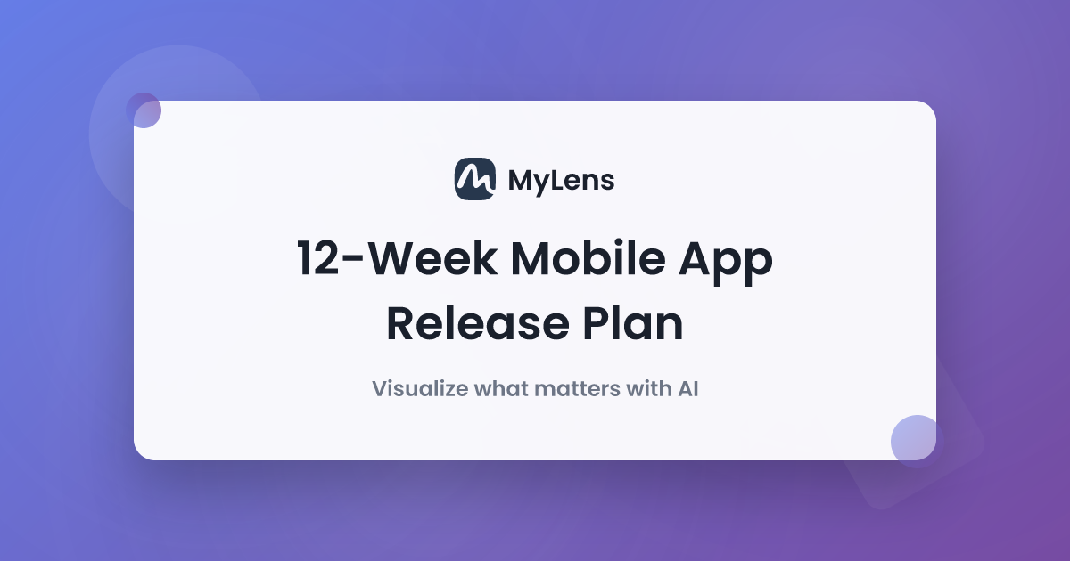 12-Week Mobile App Launch Plan: Timeline | MyLens AI 12-Week Mobile App Launch Plan: Timeline | MyLens AI